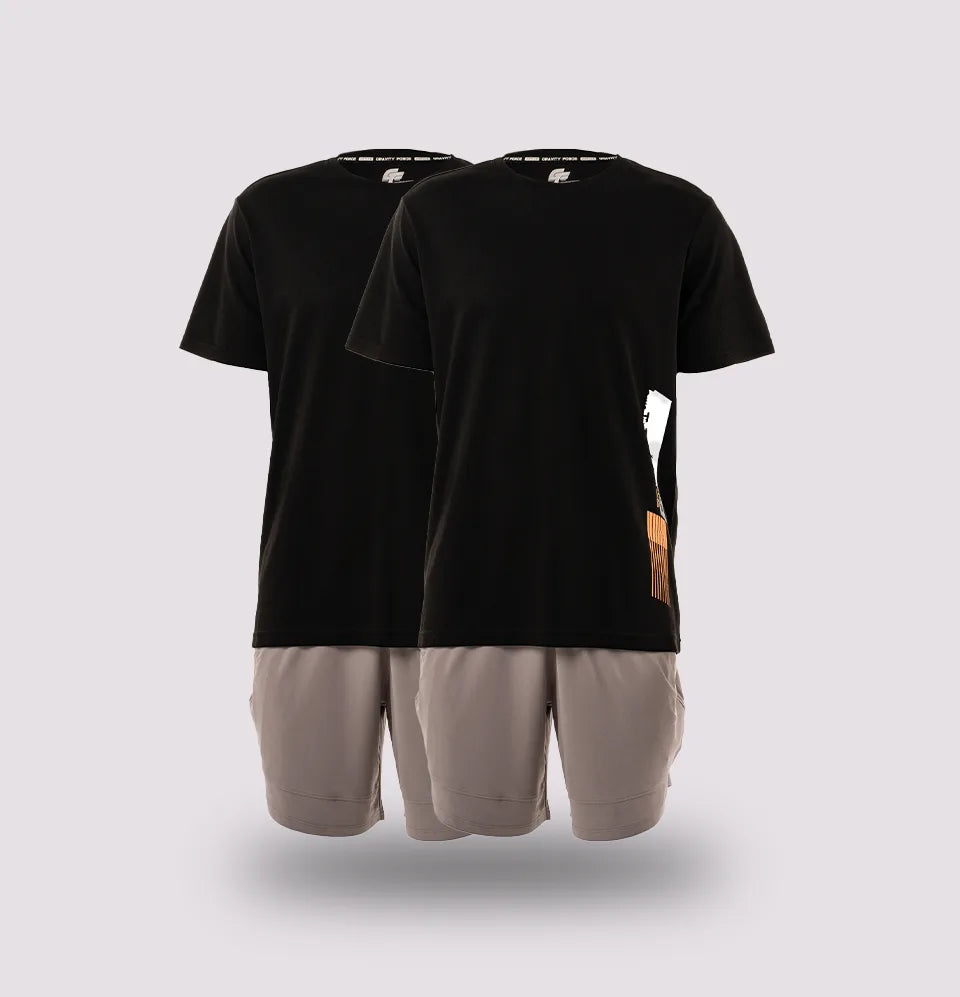 Gravity Force Set of Two Gym Clothes for Men | Fitness Wear